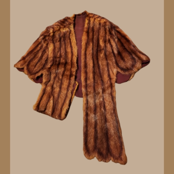 Jackets & Coats | Vintage 3s 40s Russian Squirrel Stole Wrap Cape Fully ...